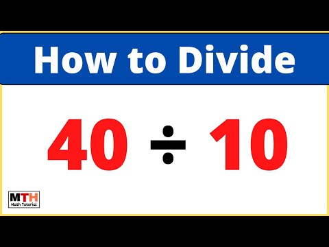 40 divided by 10 (40÷10) | Value of 40/10 | Long Division