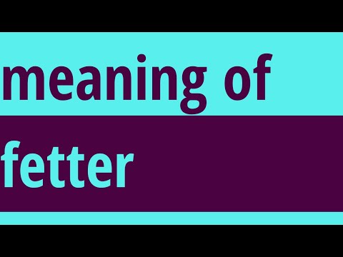 Fetter Meaning | Meaning Of Fetter | Fetter Definition | #shorts #words #WordHeavy