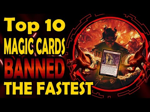 Top 10 Cards That got BANNED Fastest in Magic