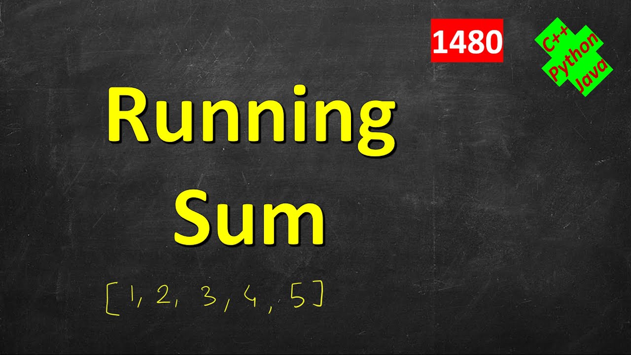 Running Sum of 1d Array | LeetCode 1480 | C++, Java, Python