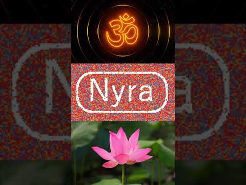 🕉️ NYRA - HINDU girl name | NYRA OM Status | NYRA Lotus Status | #Shorts
