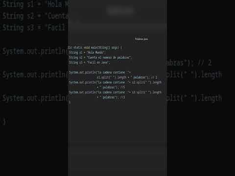 Contador de palabras en JAVA