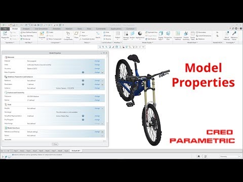 Creo Parametric - Model Properties Dialog Box
