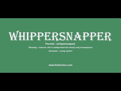 whippersnapper: How to pronounce whippersnapper with Phonetic and Examples