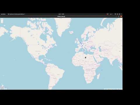 Automated Python script to find the World Localisation of Tor IP Addresses
