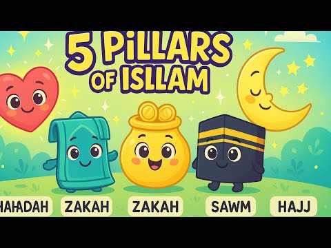 Can You Guess the 5 Pillars of Islam? 🌙✨ | Learn with Fun Characters!”