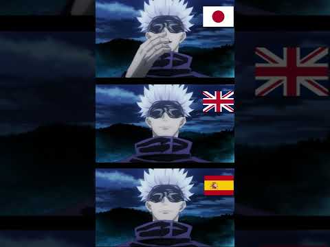 GOJO SAYING YOUR WEAK IN 3 LANGUAGES #gojoedit #jujutsukaisenedit