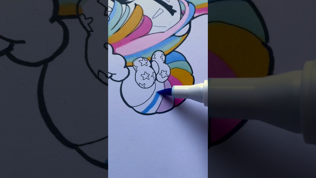 trying rainbow hair  🌈 #artbeek #artbeekmarkers