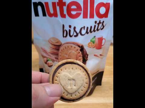 Tasting Nutella Biscuits! #serveaux #cookies #food #chocolate #Nutella #review #taste #test #snacks