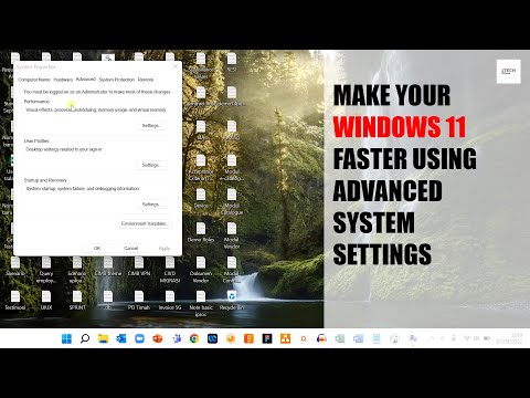 Make Your Windows 11 Feels Faster Using Advanced System Settings
