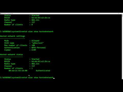 Setting Up An Ad Hoc Network