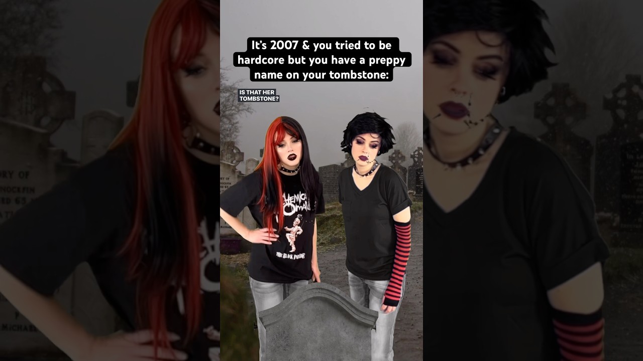 It’s the #2000s & you tried to be hardcore but you have a preppy name on your tombstone. #nostalgia