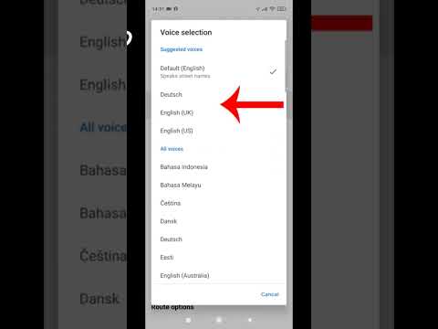 How to change voice on Google maps