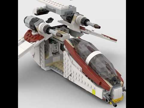 LEGO Star Wars Republic Gunship Midi Scale - Alternate Build of 75402 ARC-170 Starfighter