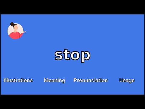 STOP - Meaning and Pronunciation