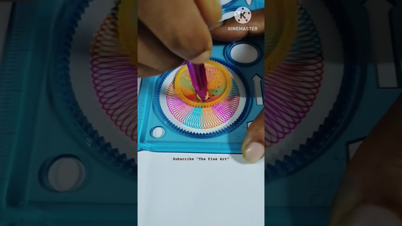 spirograph design | colourful spirograph design #shortvideo #spirograph #spirographtutorial