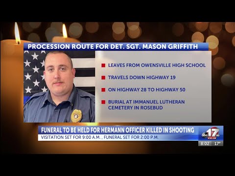 Funeral for Hermann officer killed in line of duty set for Sunday
