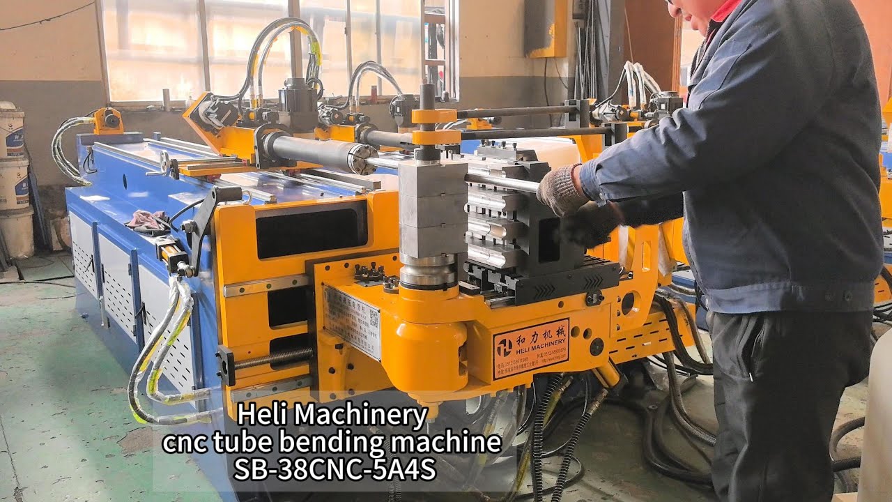 SB-38CNC-5A4SHeli Machinery cnc tube bending machine used to make bicycle handle,cnc pipe bender