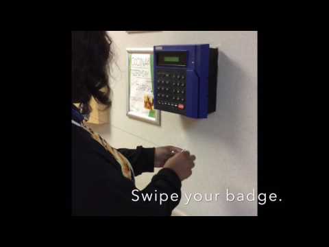 How To: Clock in and out for work.