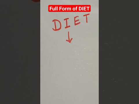 Full Form of DIET #shorts #uniqueknowledge #shortsviral #commonabbreviations #shortvideos