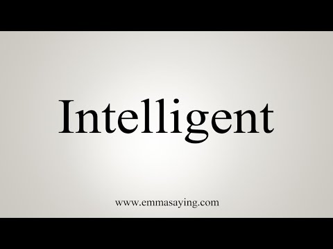 How To Say Intelligent