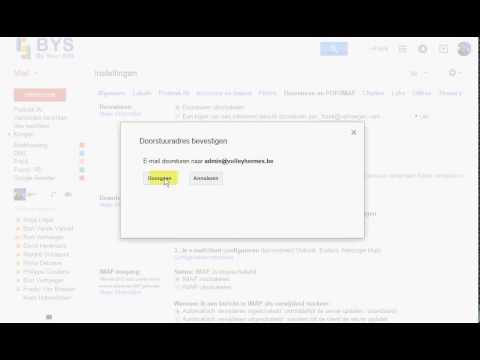 Google mail doorsturen naar een ander mailadres