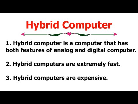 10 Lines Essay On Hybrid Computer | Essay On Hybrid Computer In English | Hybrid Computer
