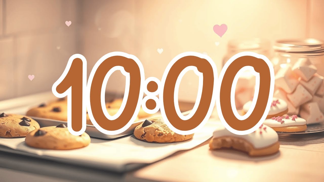 10 Minute Countdown Timer | Cozy Cookie Bake | Lo-fi Music