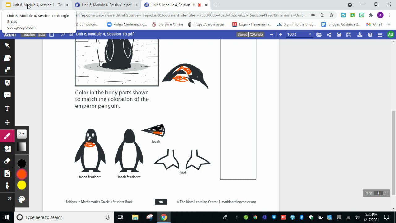 Grade 1 Unit 6 Module 4 Session 1