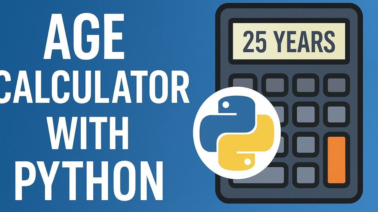 Make an Age Calculator in Python –  40 Minute Beginner Project! +GitHub source code #pythonproject