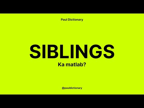 siblings Meaning in Hindi/Urdu | Meaning of siblings | siblings ka matlab? | siblings क्या है?