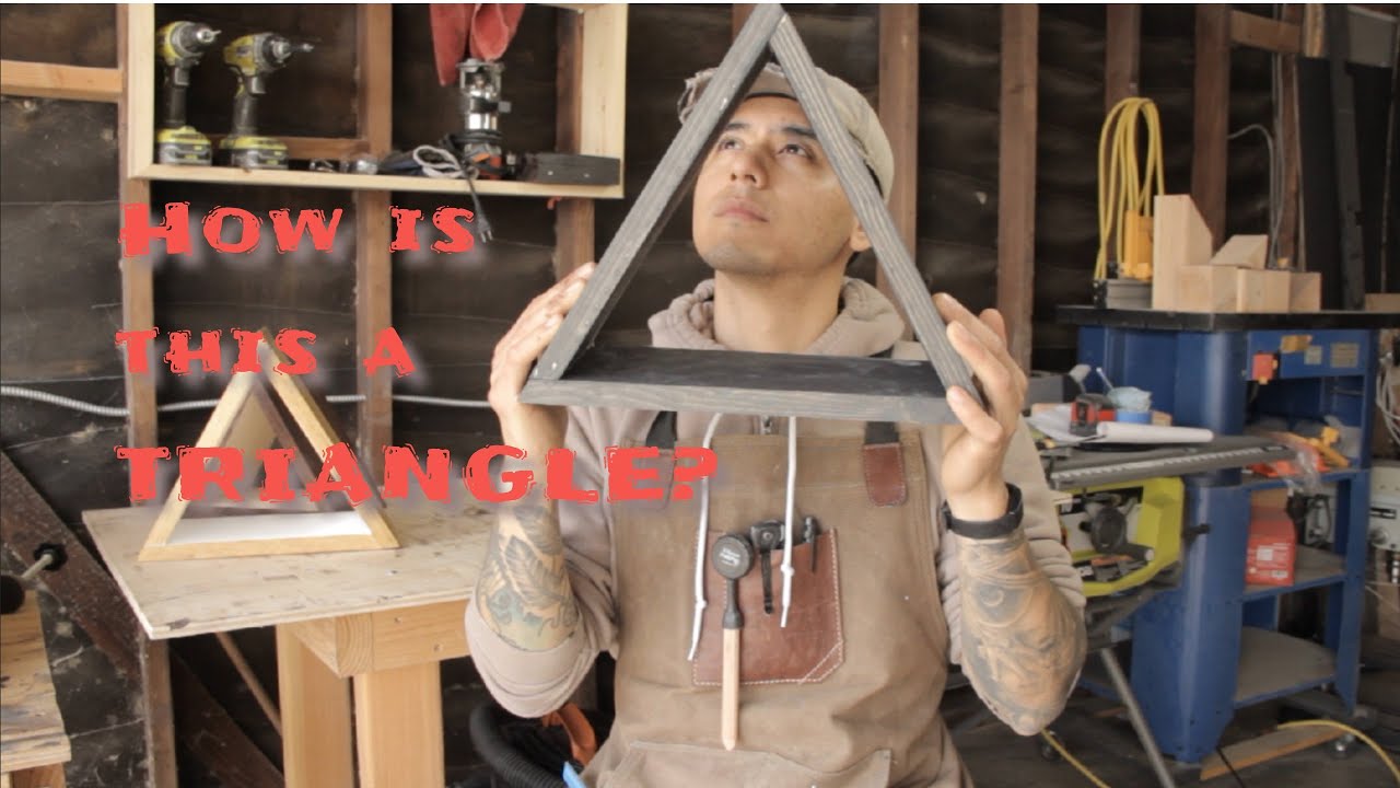 Build a super simple, floating Triangle (pyramid) Shelf!