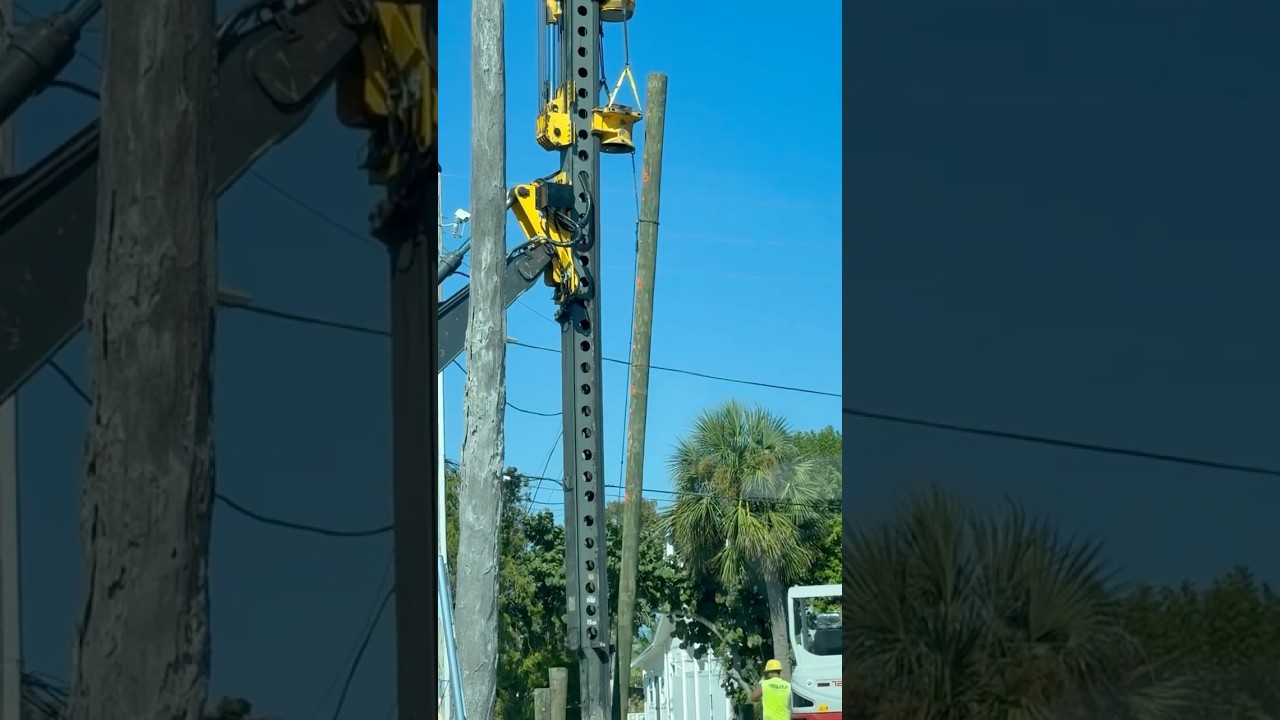Pile Driving #piledriving #piledriver