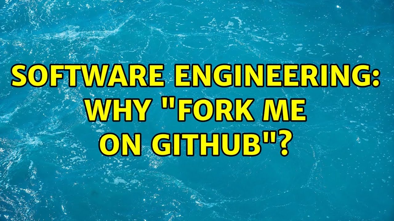 Software Engineering: Why 