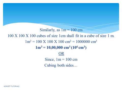 Volume unit conversion