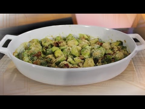 What's for Dinner? - Baked Brussels Sprouts with Bacon