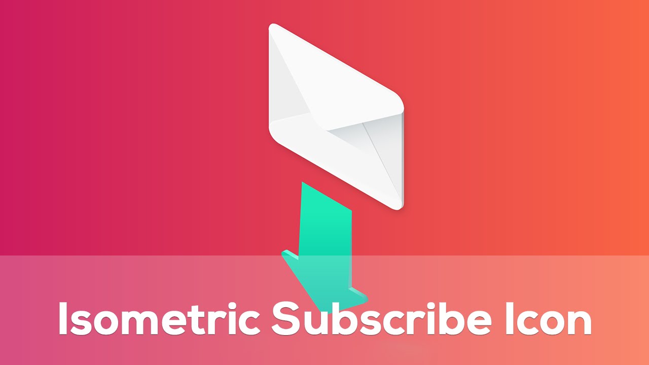 Subscribe Icon | Isometric | Vector Design