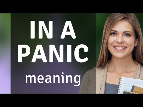 Understanding the Phrase "In a Panic"