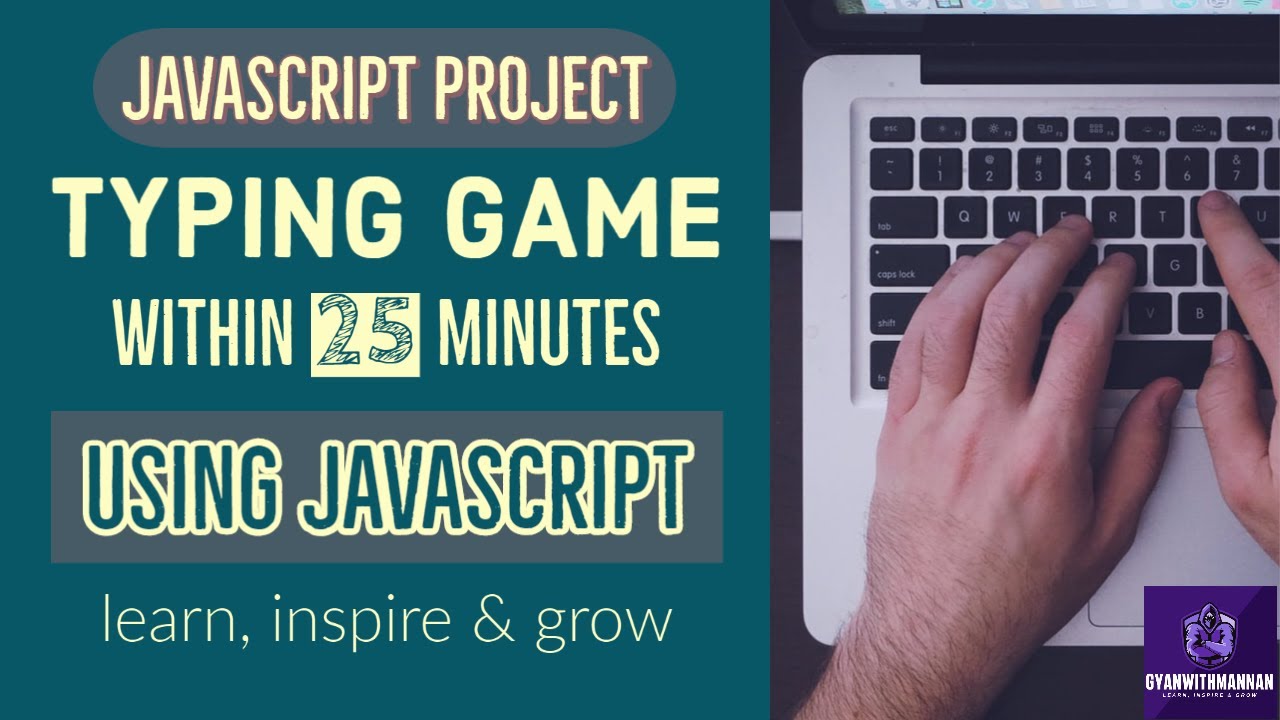 Typing Game Using JavaScript within 25 minutes | JavaScript Project | Web-Development | Bootstrap