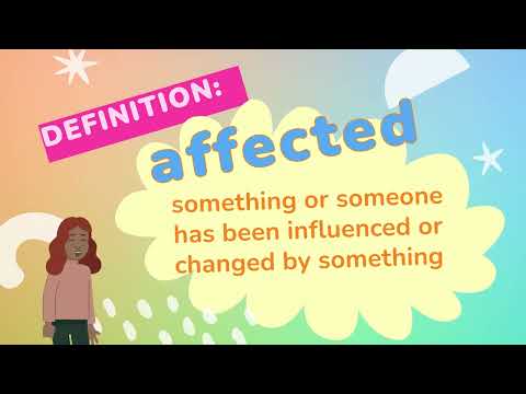 Word of theDay "affected"
