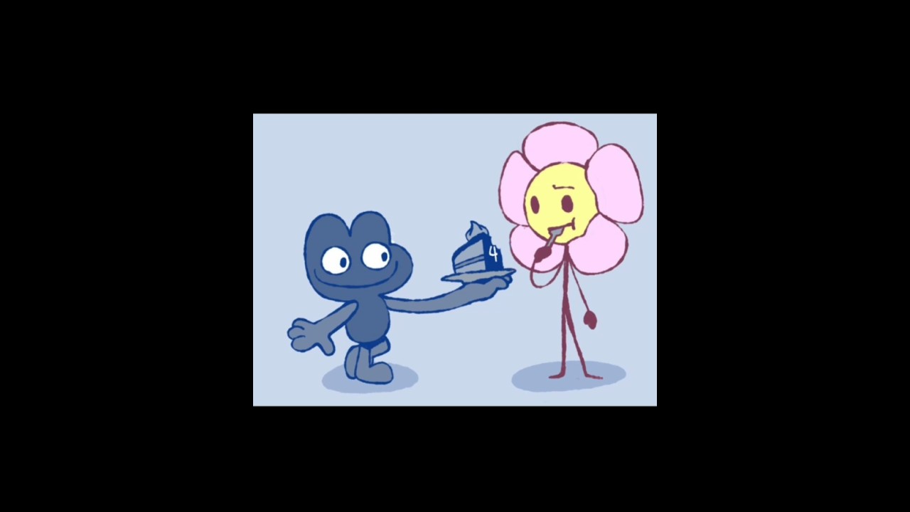 Flower Eats Four's Cake [BFDI Comic]