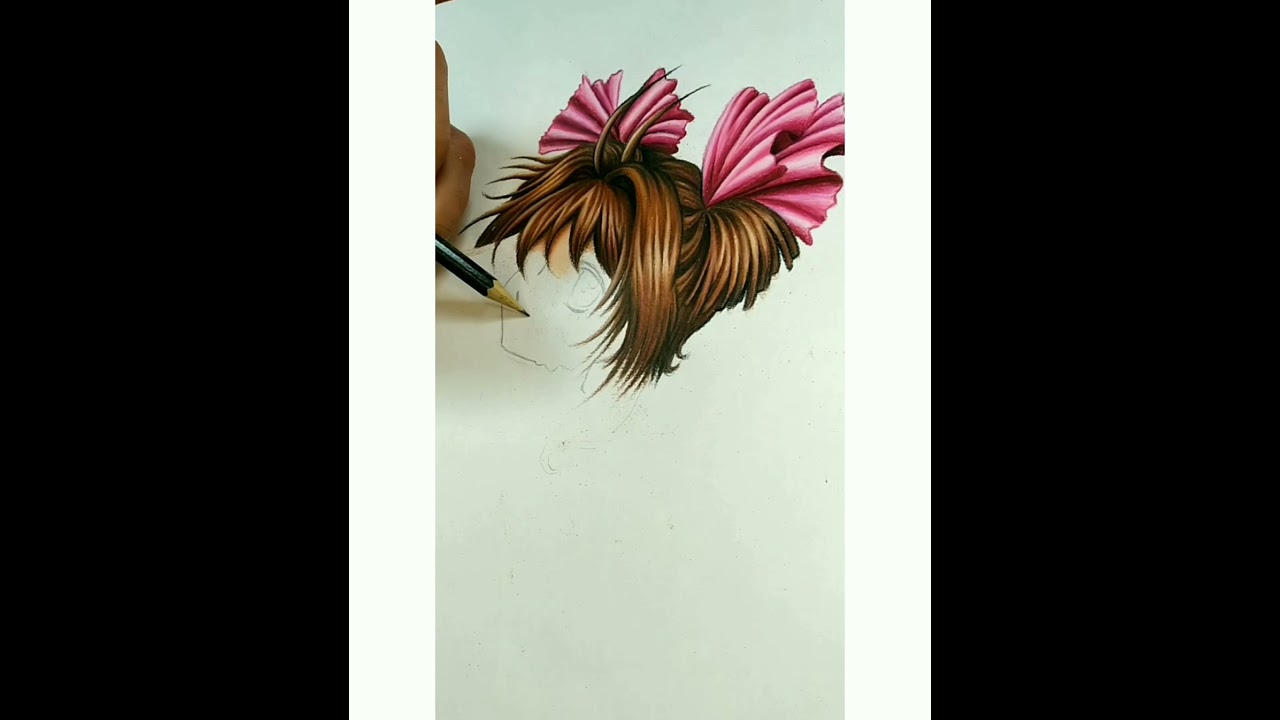 Dibujando a Sakura Card Captor 😍❤️🖍️ #Shorts