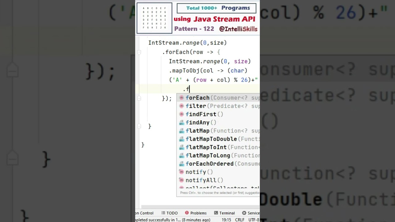 Pattern 122 | Java 8 Features #shorts #java #coding #trending #programming