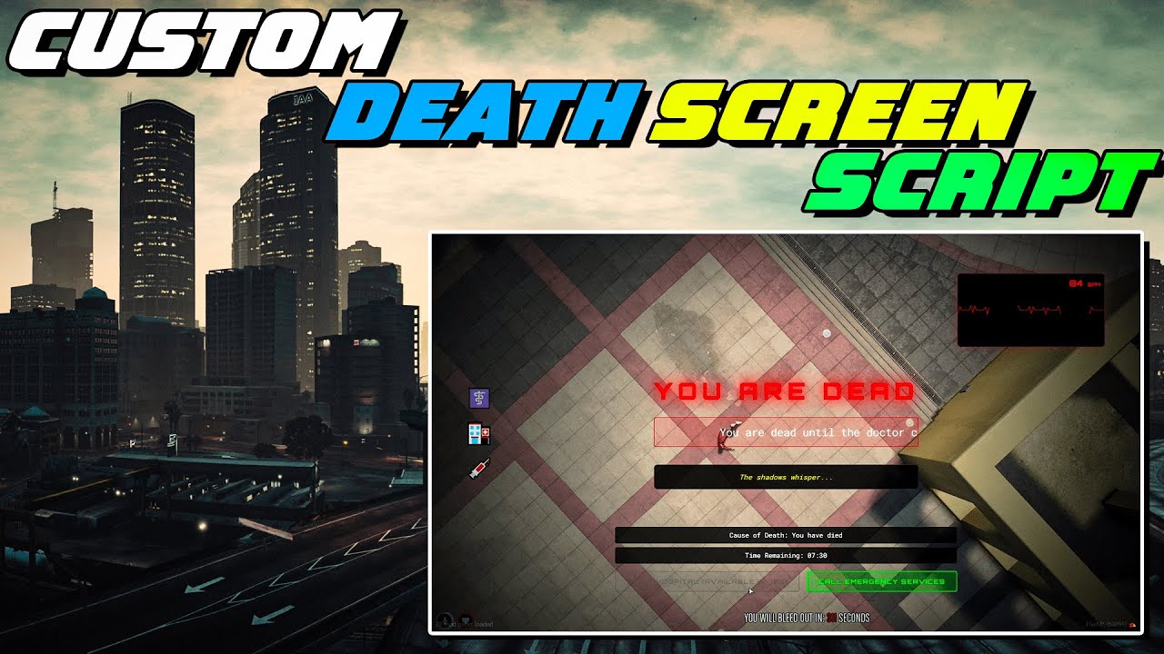 Free Death Screen Script | Custom Death Screen | QBCore Framework | FiveM Tutorial #129