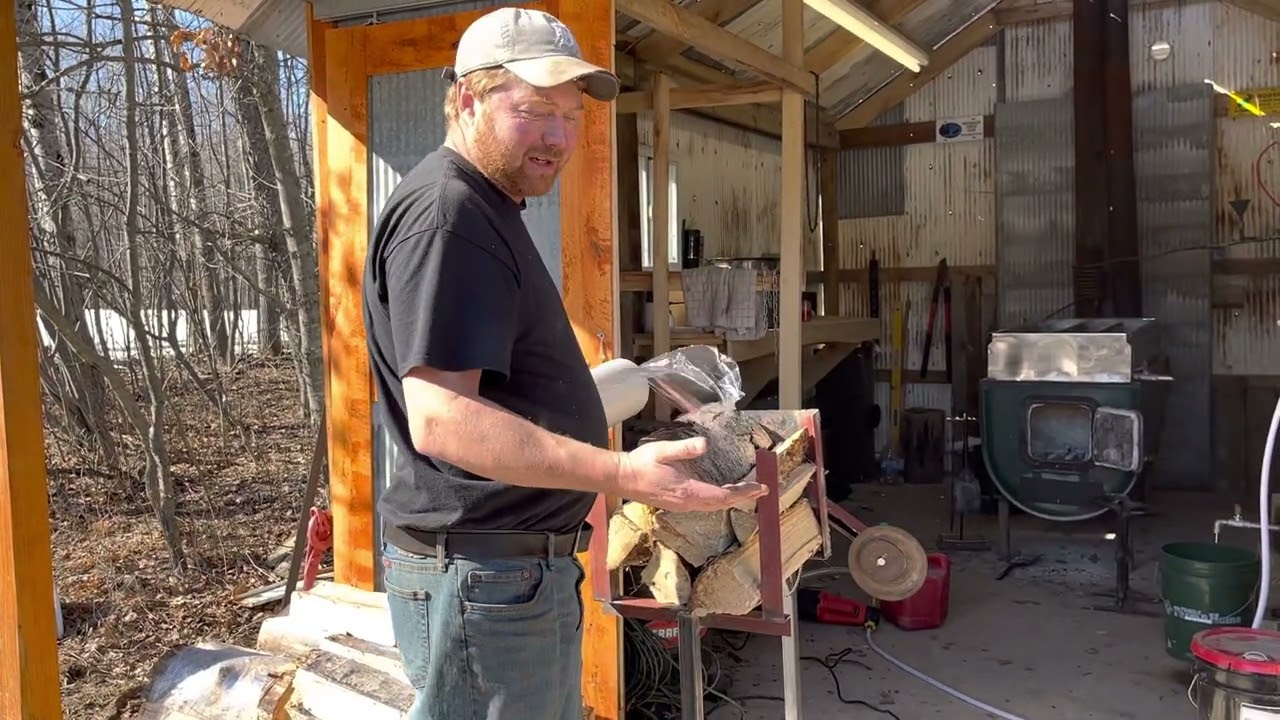 My Homemade Firewood Bundler / Wrapper No Electric Motor!