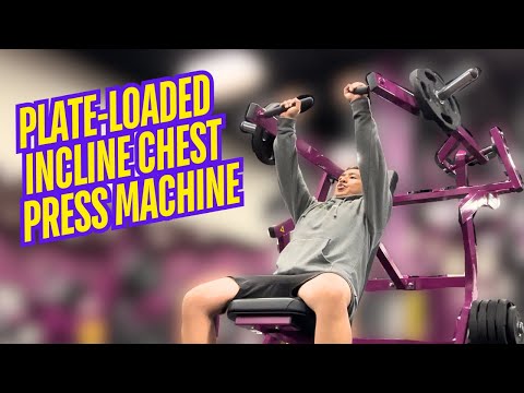NEW Planet Fitness Plate Loaded Incline Chest Press Machine (HOW TO USE!)