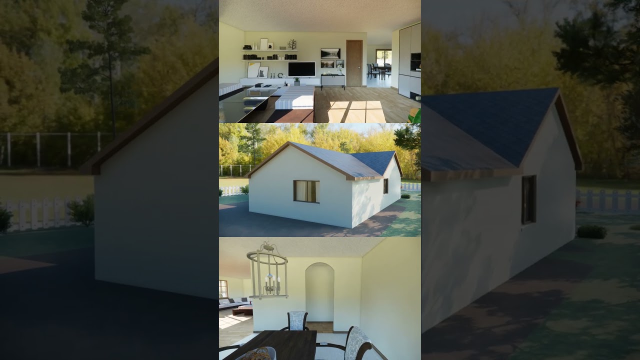 #cozyhousedesign #tinyhouse #easyhouse #2bedroomhouse #architecture #eleganthome #cottagehouse #home