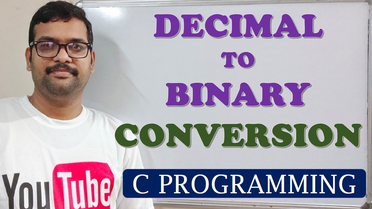 31 - DECIMAL TO BINARY CONVERSION - C PROGRAMMING