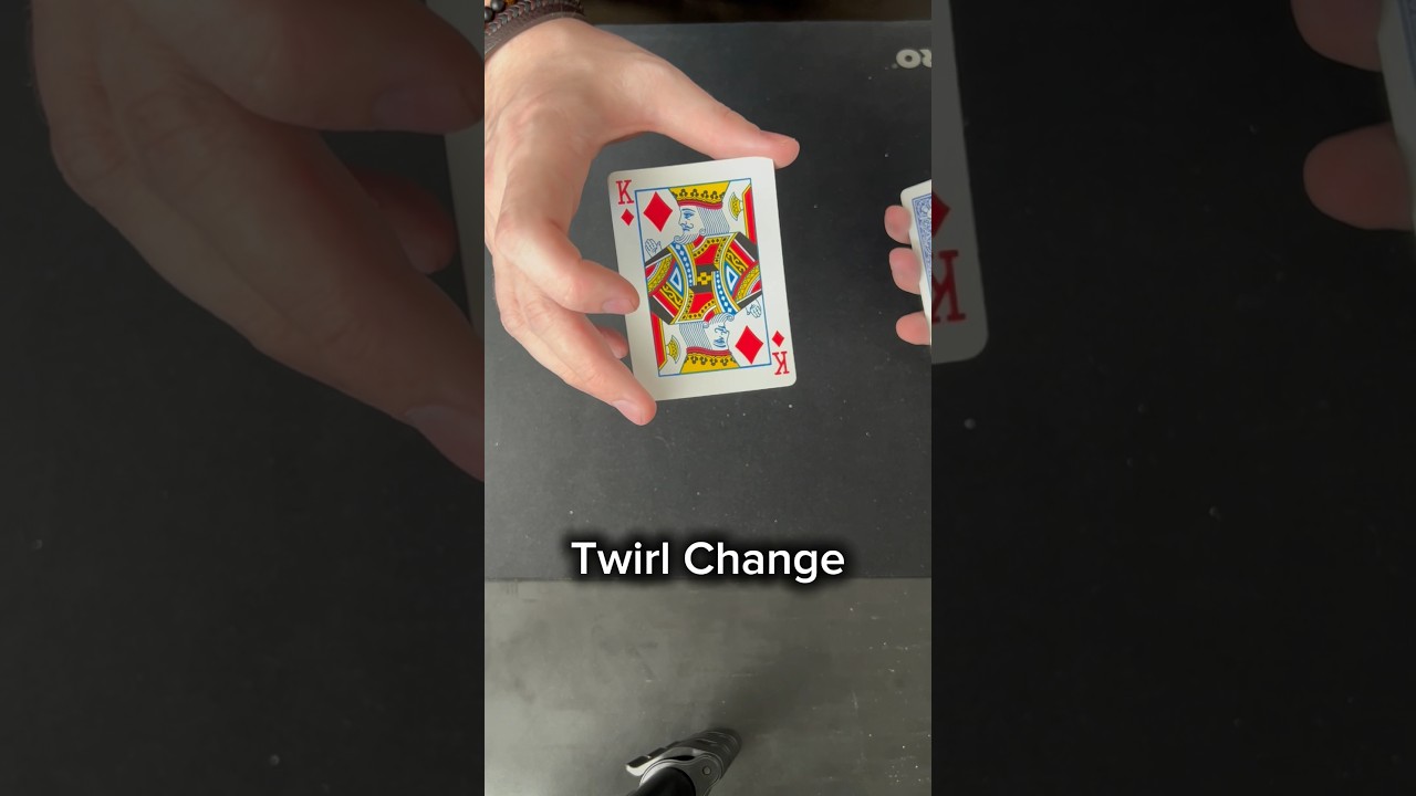 VISUAL CARD TRICK | Twirl Change Magic Trick Tutorial