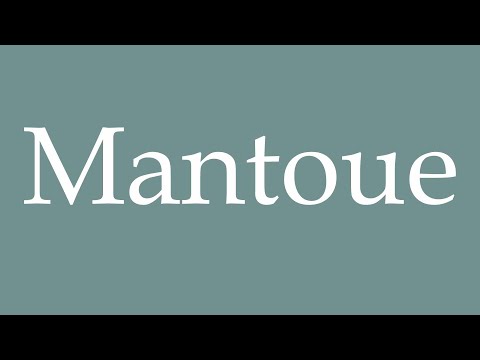 How to Pronounce ''Mantoue'' (Mantua) Correctly in French